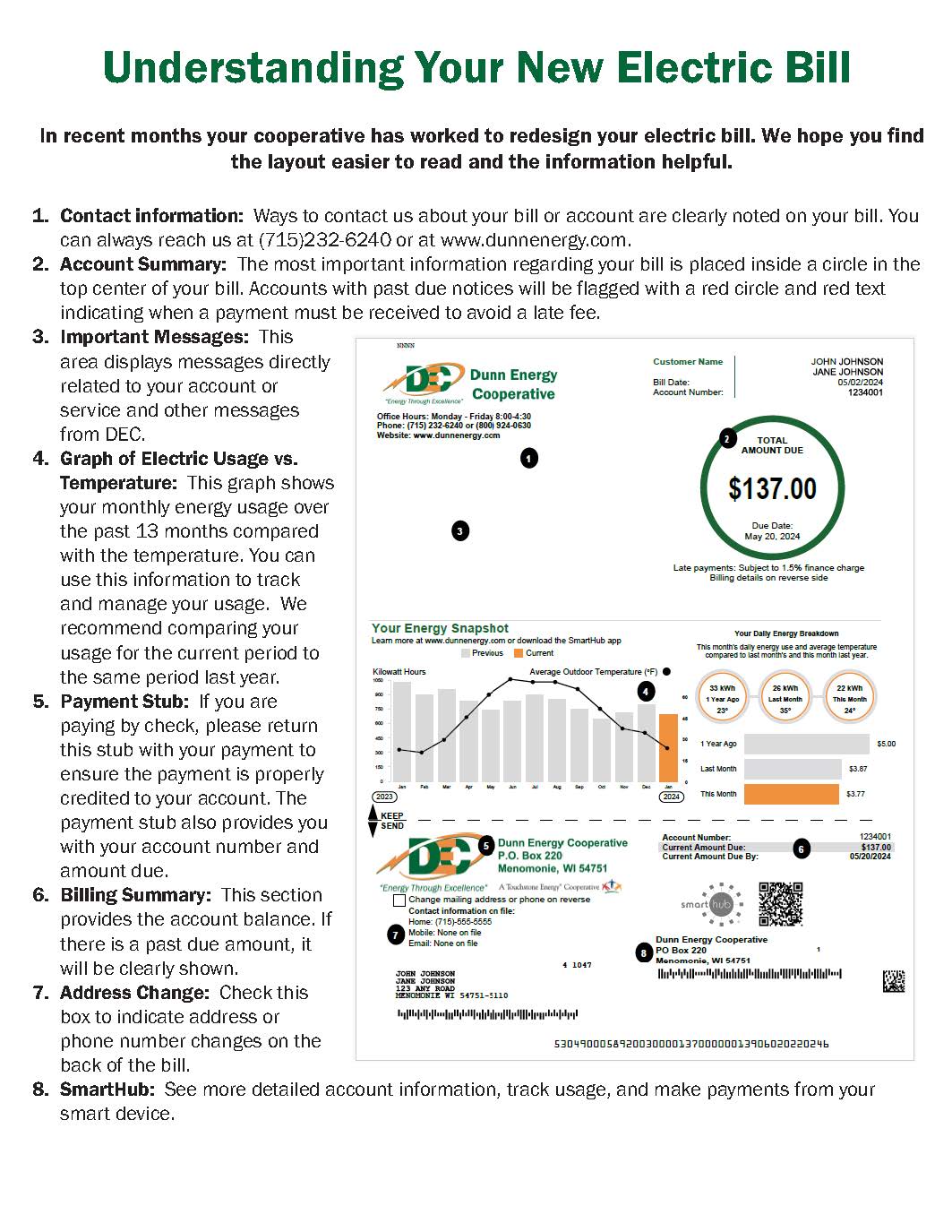 About my Bill | Dunn Energy Cooperative